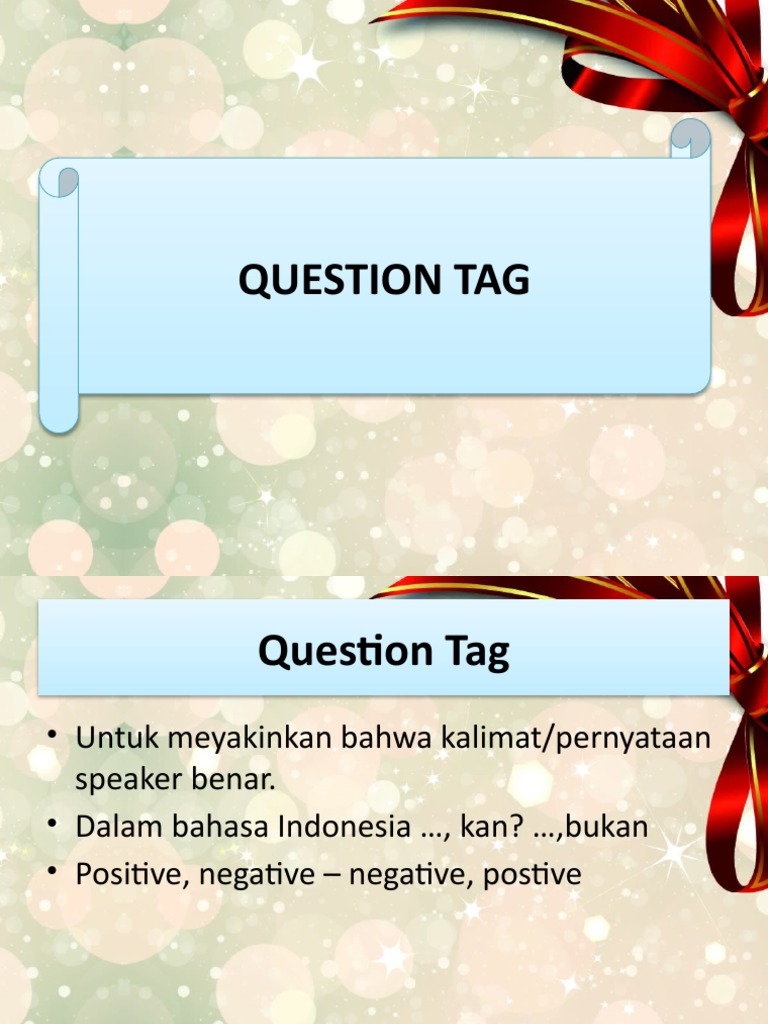 Question Tag, Conditional If | PDF | Linguistics | Syntax