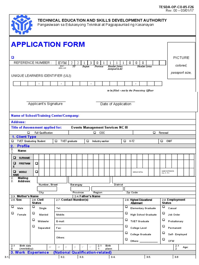 Evm Ac Form Maranatha | PDF
