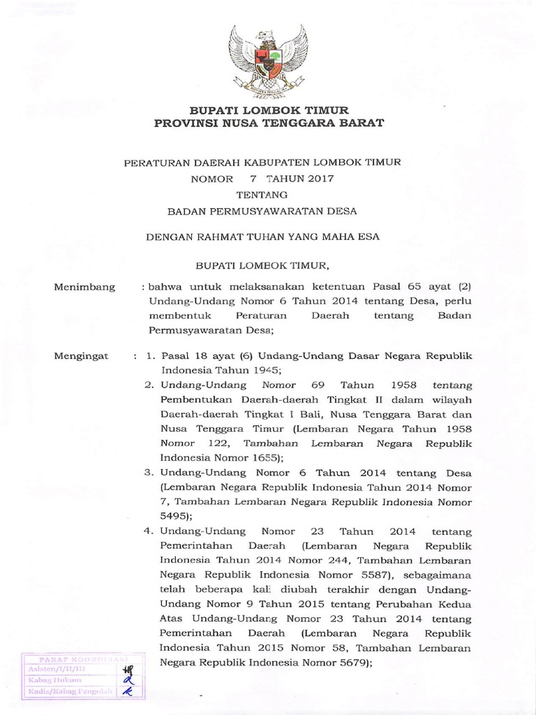 Perda 7 TTG BPD | PDF