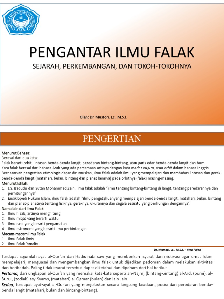 Pengantar Ilmu Falak | PDF | Ilmu Sosial | Sejarah