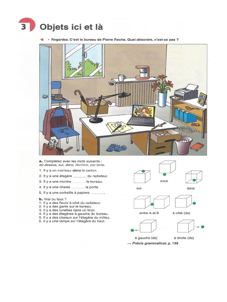 Prep de Lieux Et Objets À Situer Dans Espace | PDF