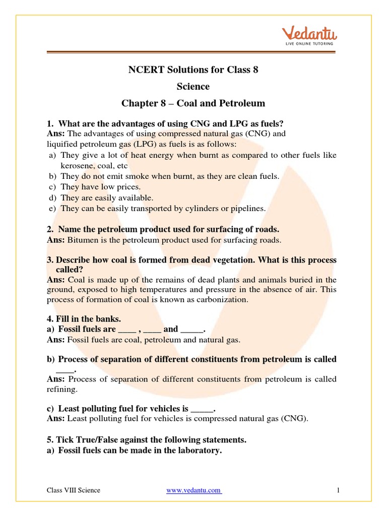 Ncert Solutions Class 8 Science Chapter 5 Pdf