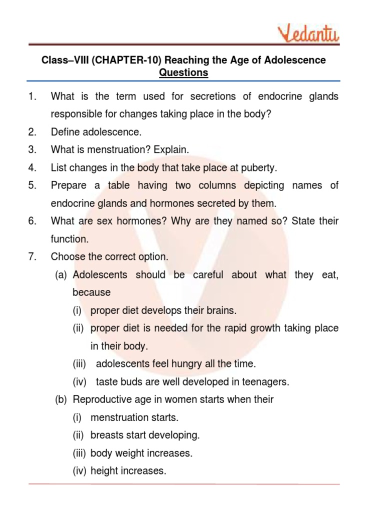 Ncert Solutions Class 8 Science Chapter 10 | PDF | Menstrual Cycle ...