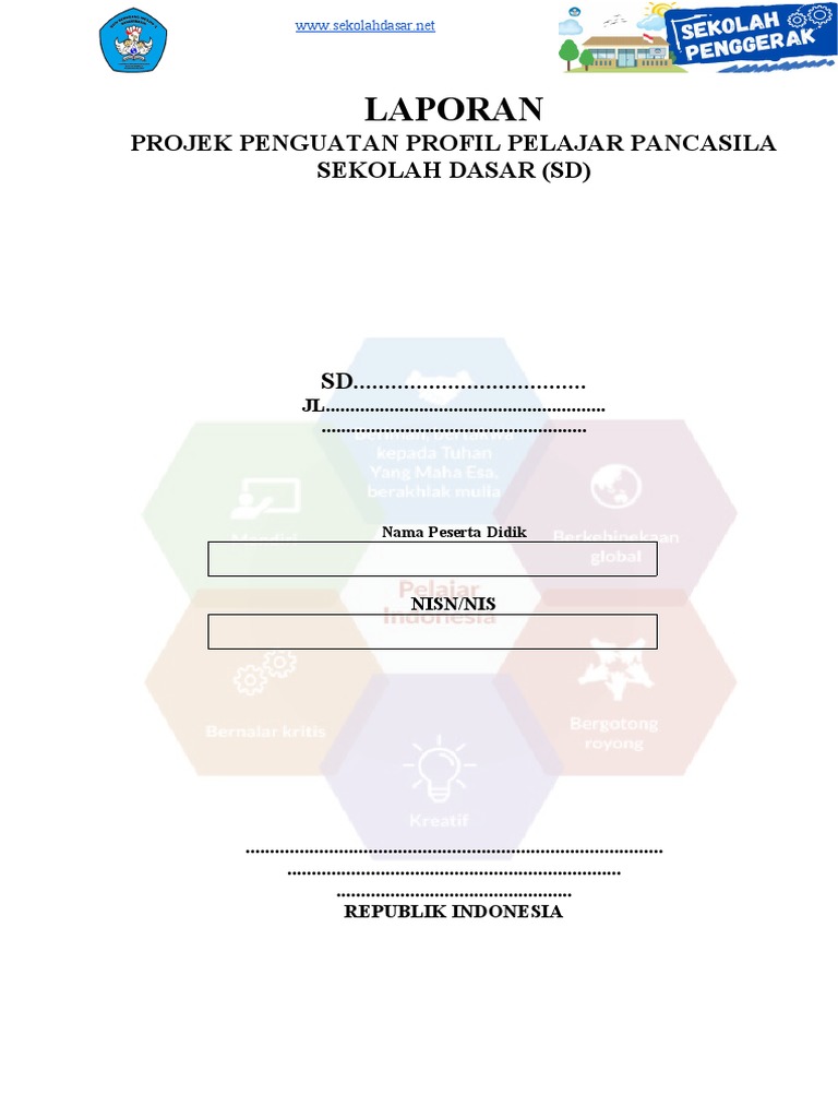 Contoh Raport Projek Kelas 1 | PDF