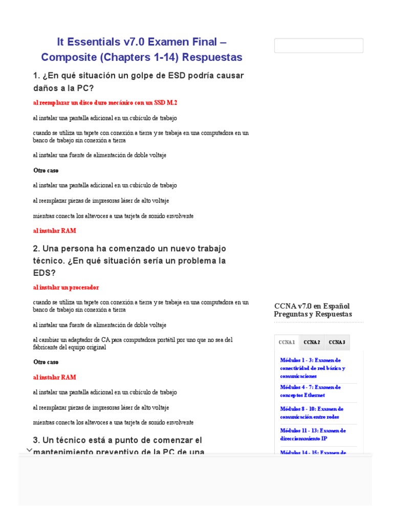 It Essentials v7.0 Examen Final - Composite (Chapters 1-14) Respuestas ...