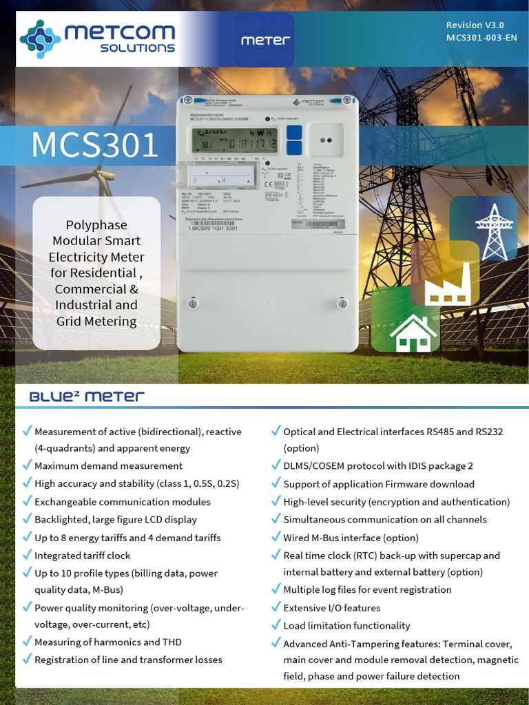 MCS301 Flyer EN - V03 | PDF | Power Supply | Alternating Current