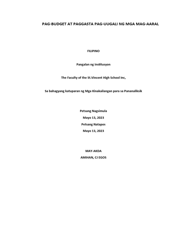 Filipino Research | PDF