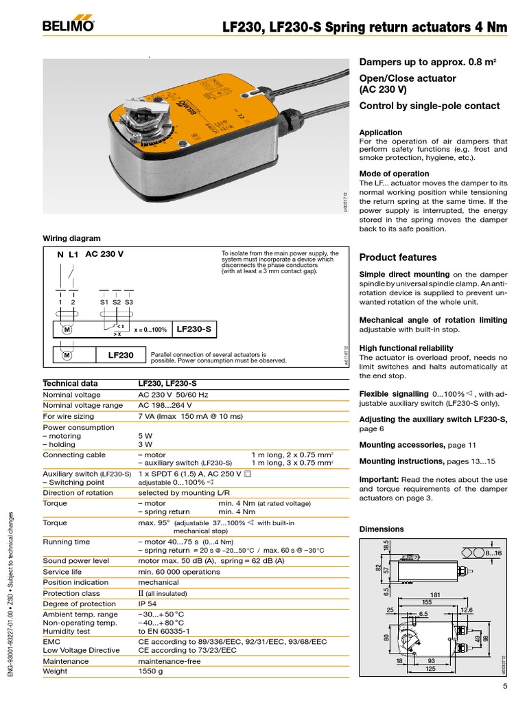 Actuador LF-230 | PDF