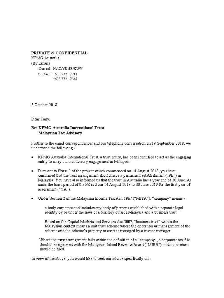 Maxis - Tax Advisory On PE | PDF | Expense | Taxes