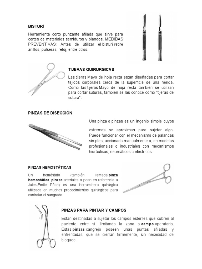 BISTURÍ | PDF | Cirugía | Herramientas