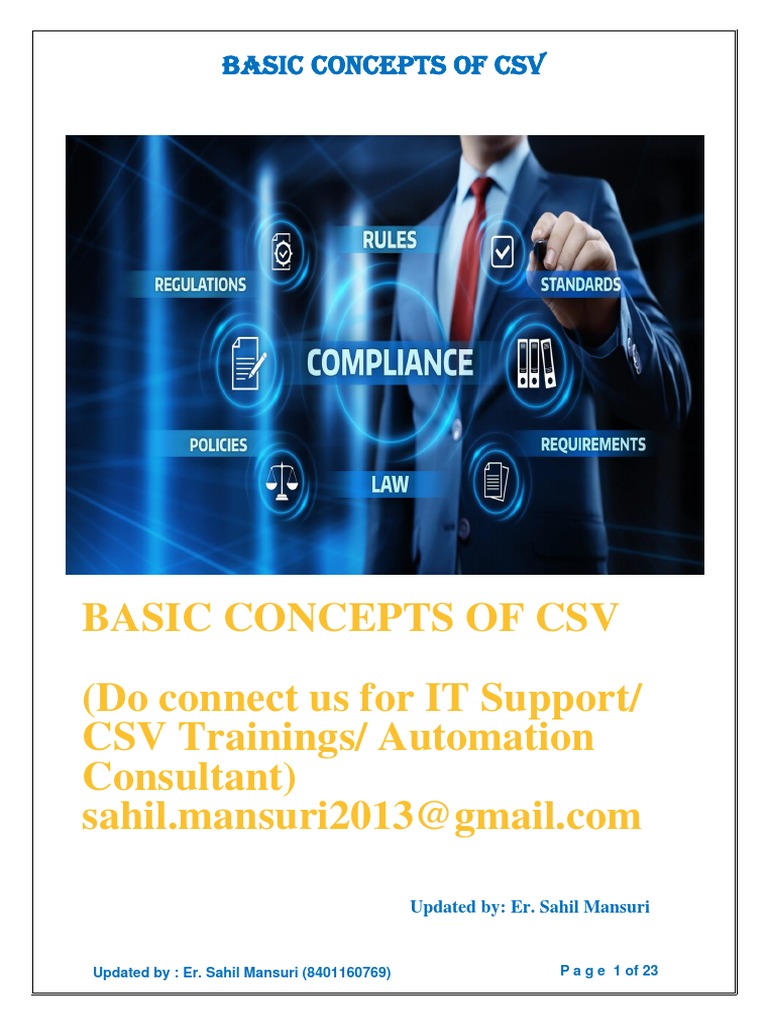Understanding CSV in Pharma Compliance | PDF | Business