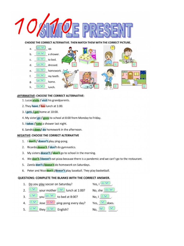 Simple Present | PDF