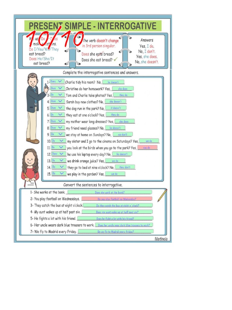 Present Simple - Questions | PDF