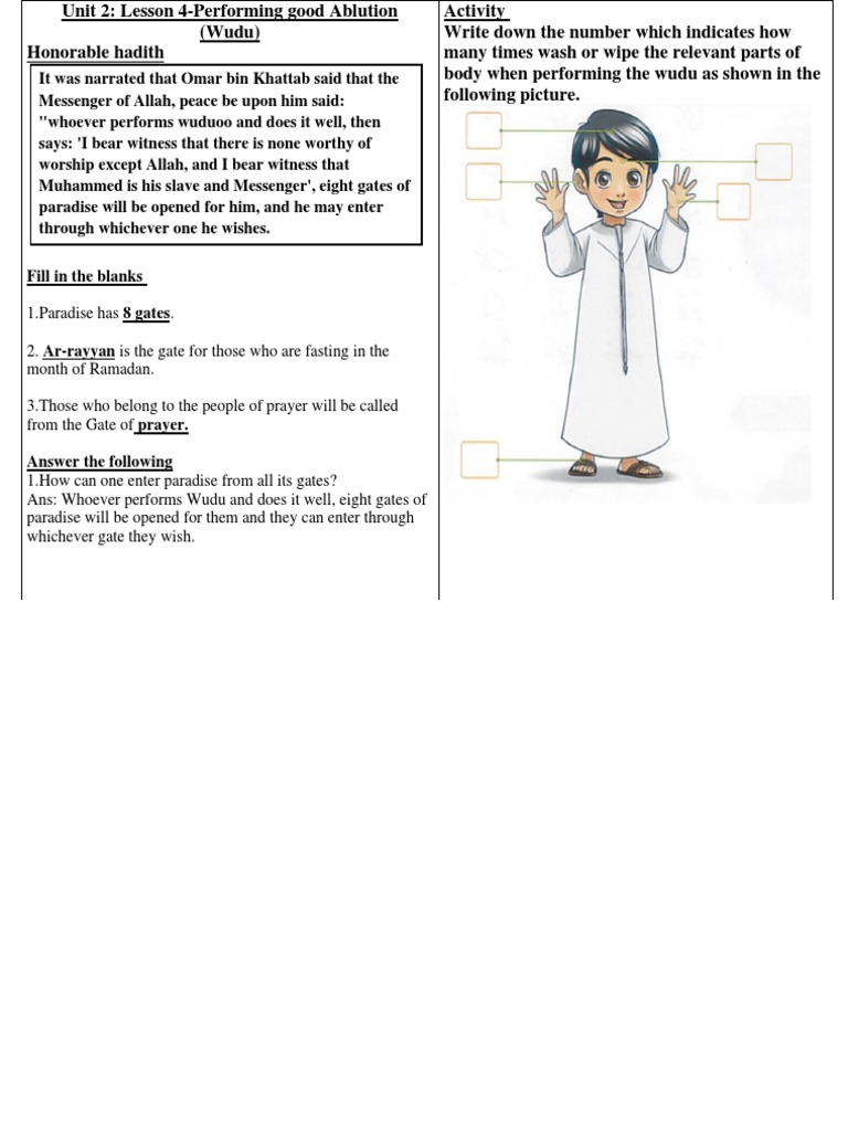 Performing Good Ablution Notes | PDF