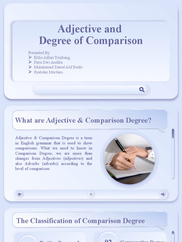 Adjective Comparison Guide | PDF | Adjective | Grammar