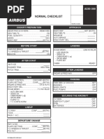 A320 - Normal Checklist | PDF | Flap (Aeronautics) | Jet Aircraft