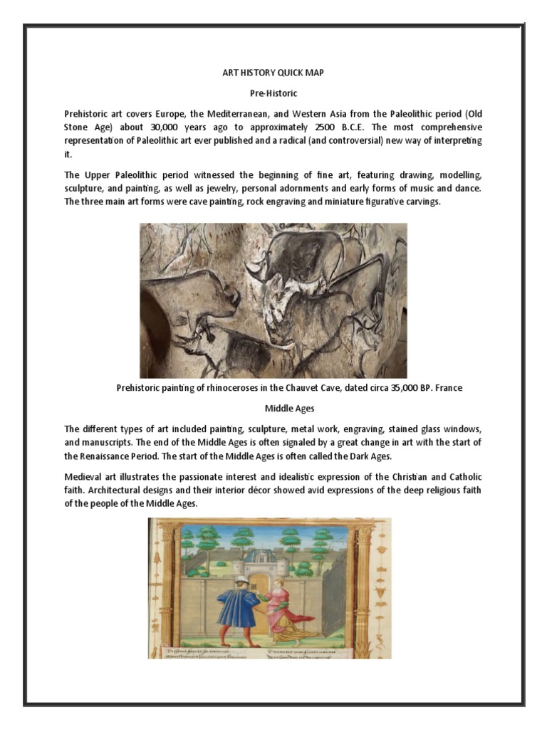 Art History Quick Map | PDF