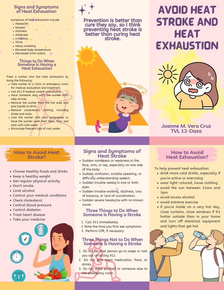 Brochure About Heat Stroke | PDF | Hyperthermia | Stroke
