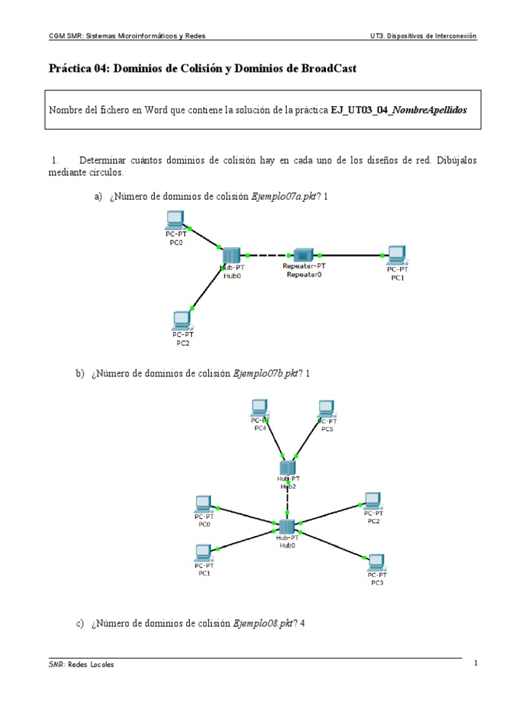 Practica 04 | Descargar gratis PDF | Conmutador de red | Estándares de red