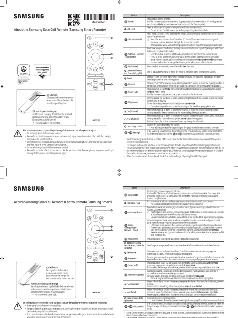 BN68-13895A-01 - Leaflet-Remote - QLED LS03 - ZX LATIN - L02 - 220304.0 ...