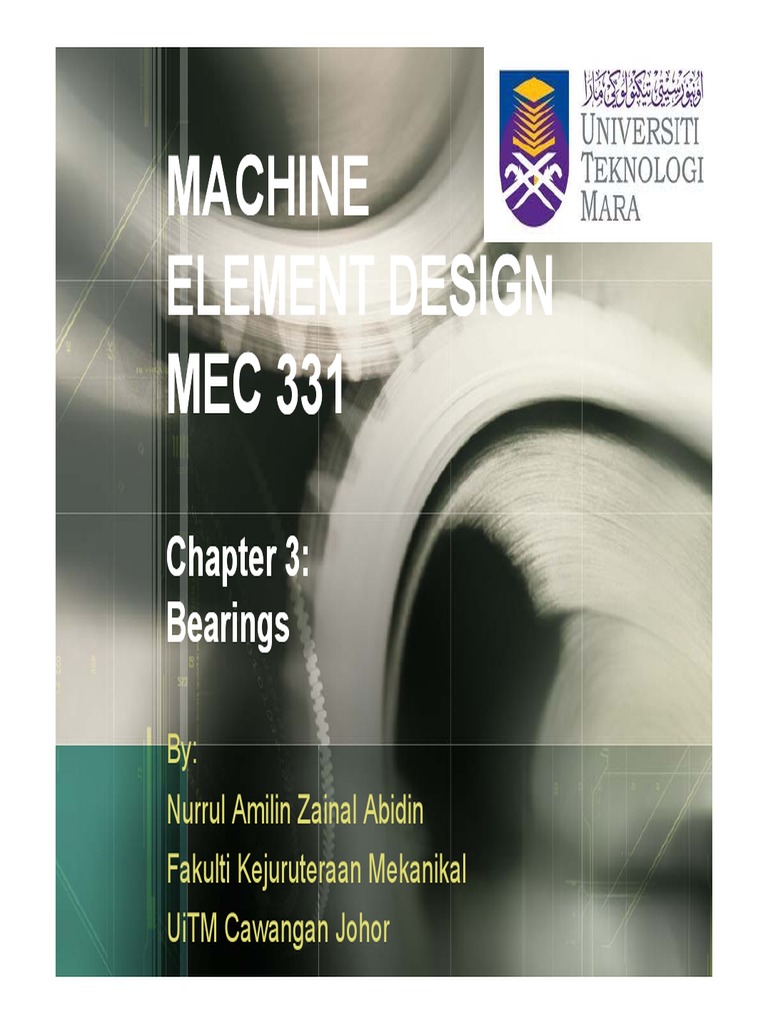 Machine Element Design MEC 331 Machine Element Design MEC 331 ...