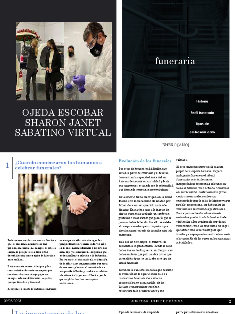 Funeraria Tarea | PDF | Entierro | Casa funeraria