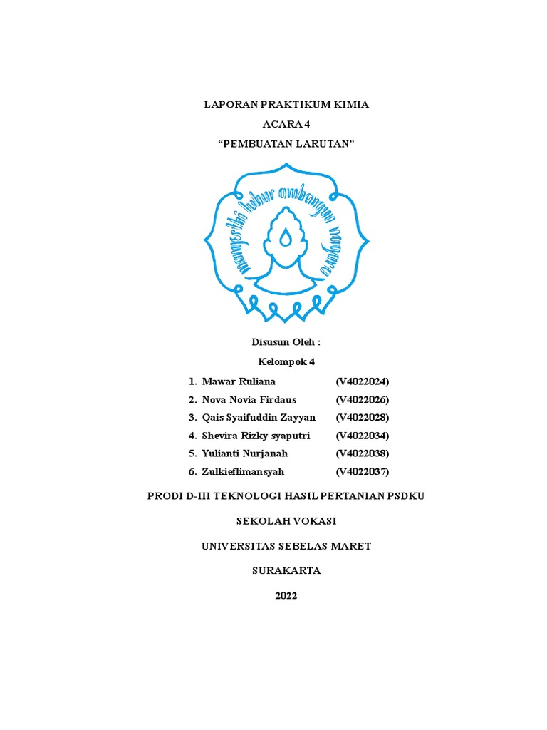 Laporan Kimia Kel 4 | PDF