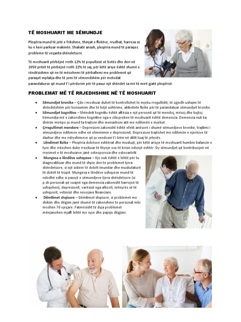 Të Moshuarit Me Sëmundje | PDF