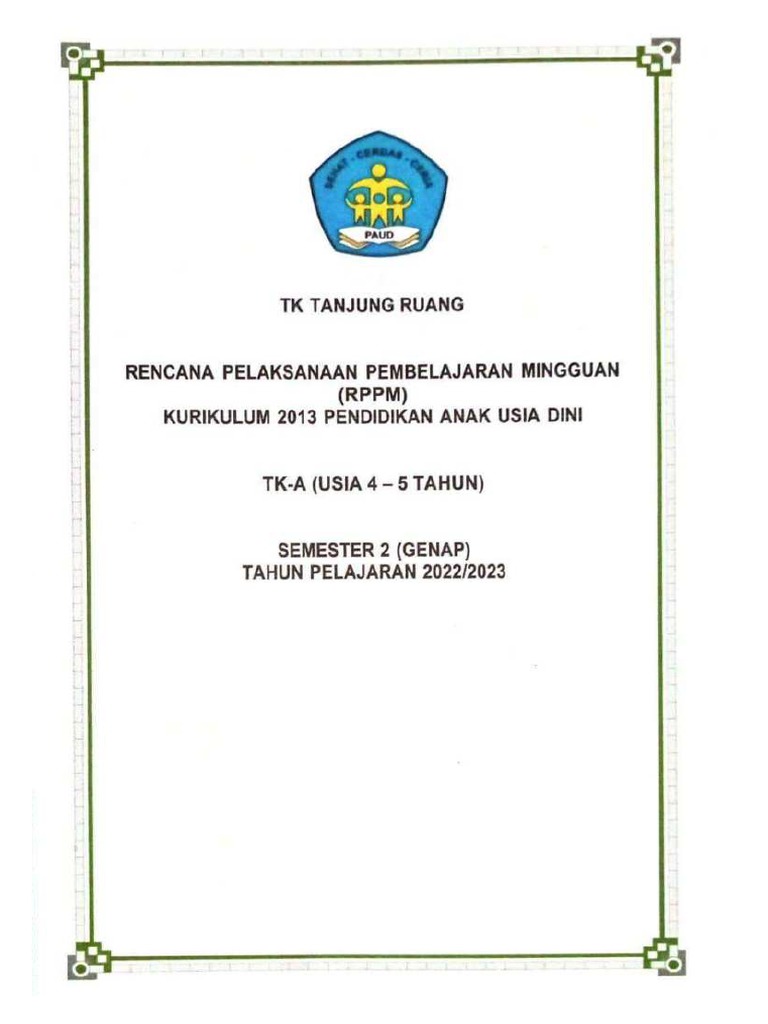 RPPM TK Tanjung Ruang - Compressed | PDF