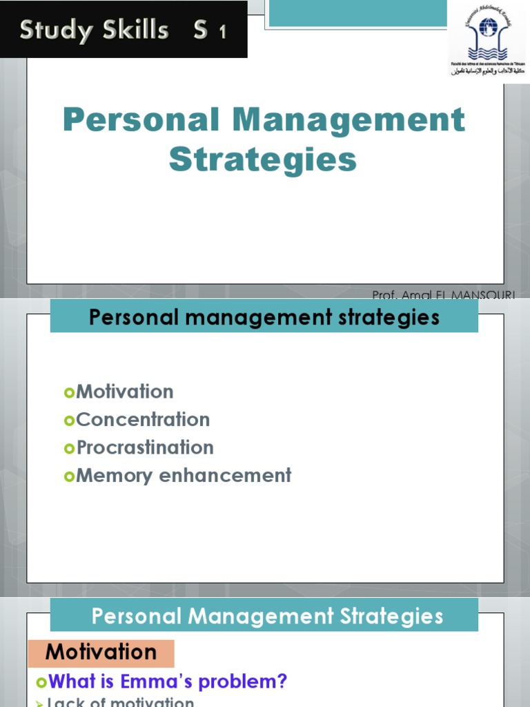 Personal Management Tips Guide | PDF