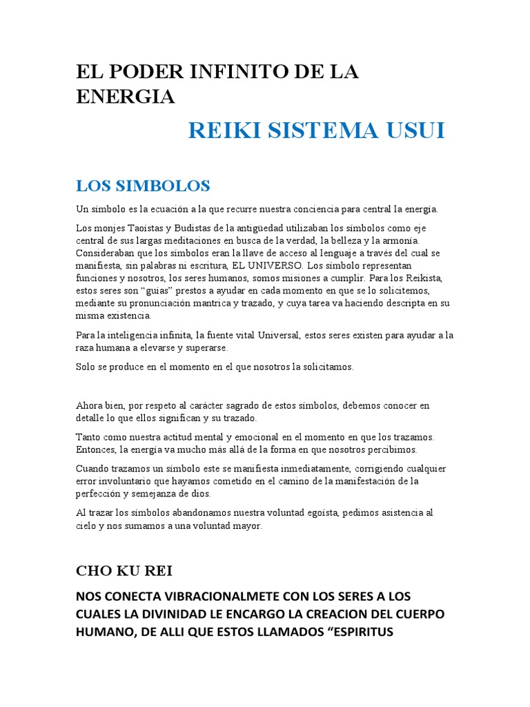 El Poder Infinito de La Energia | PDF | Los símbolos | Reiki