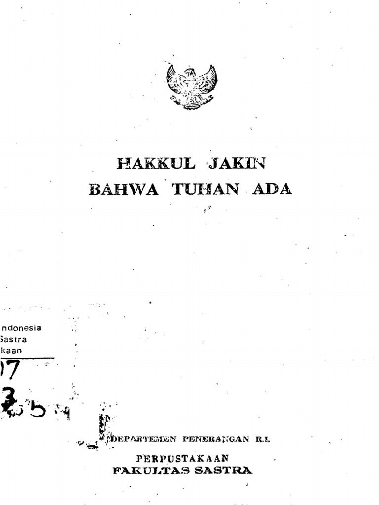 Hakkul Jakin Bahwa Tuhan Ada | PDF | Agama & Spiritualitas