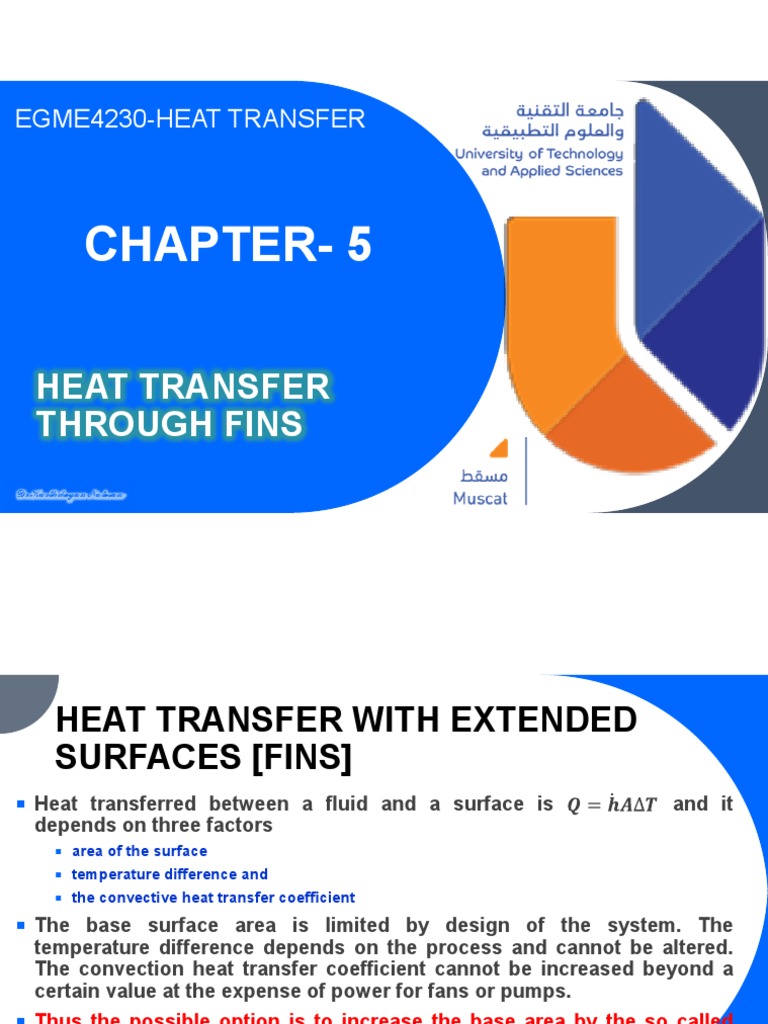 Heat Transfer Through Fins Explained | PDF | Heat Transfer | Heat