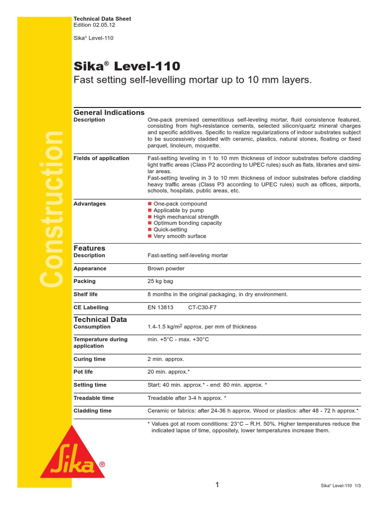 Sika Level 110 | PDF
