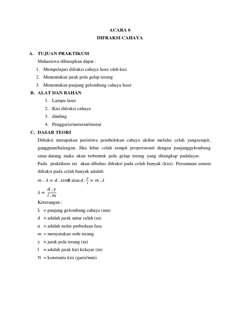 Modul Acara 6 | PDF
