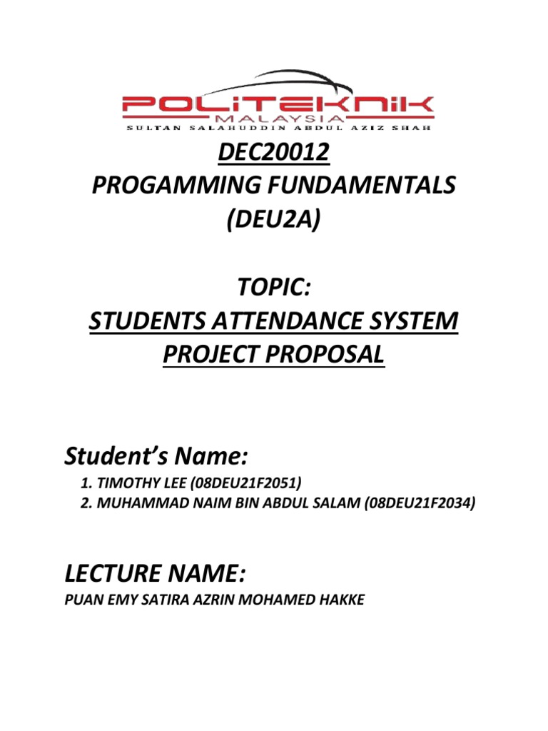 Mini Project Proposal (Timothy & Naim) | PDF | Applied Mathematics | Computer Science