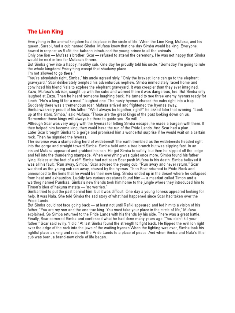 The Lion King | PDF