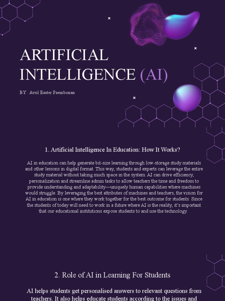 Artificial Intelligence (AI) Project Proposal by Slidesgo | PDF | Artificial Intelligence ...