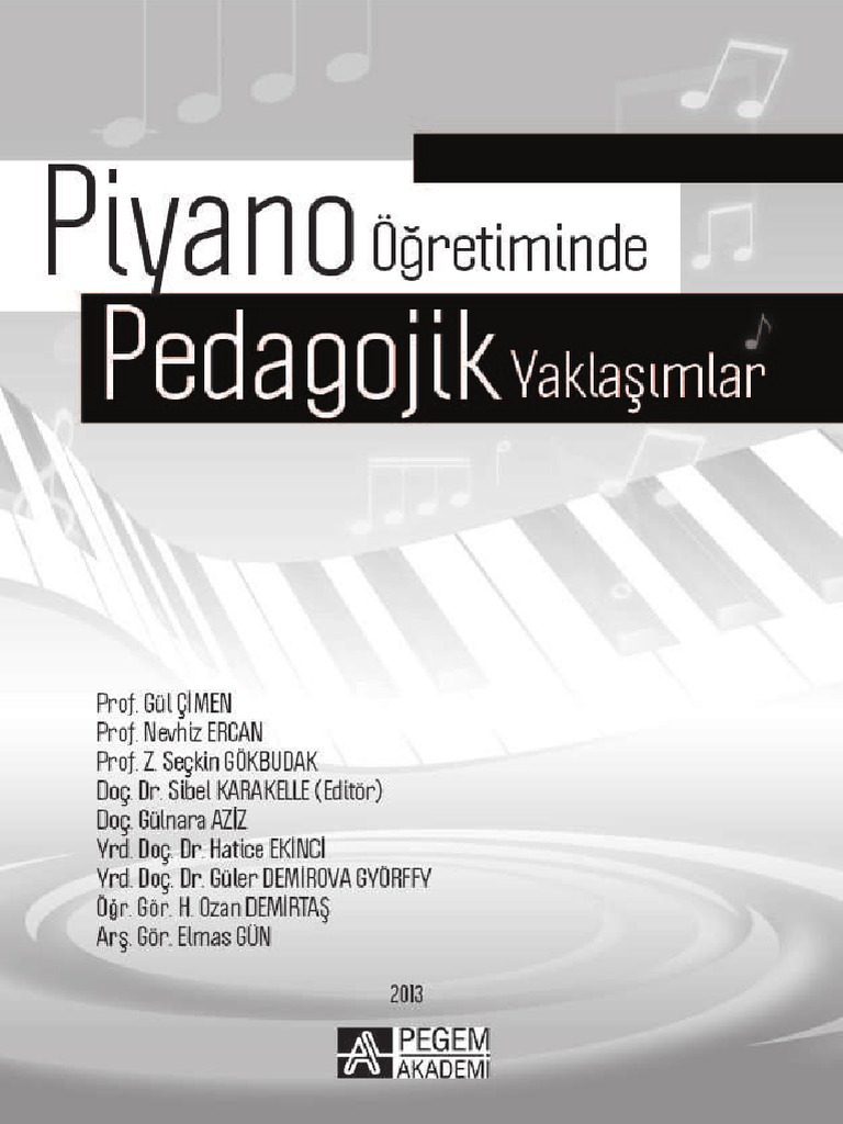 Piyano Ogretiminde Pedagojik Yaklasimlar | PDF