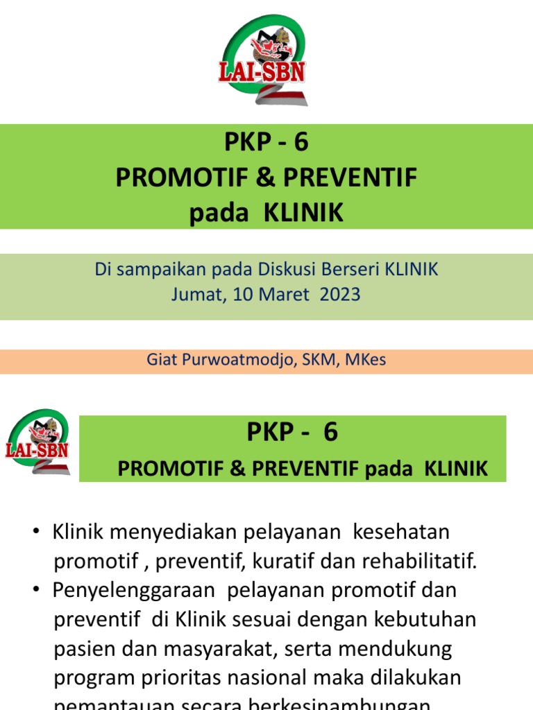 PKP 6 Klinik-Giat | PDF | Pengembangan Diri | Sains & Matematika