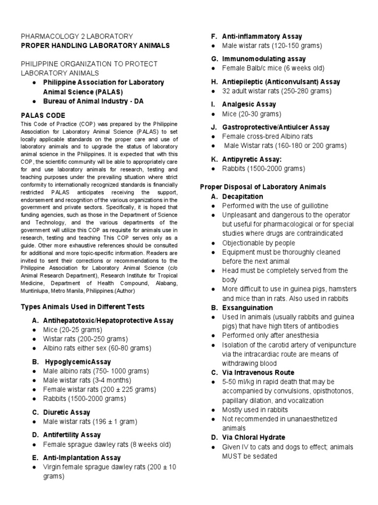 Proper Handling Laboratory Animals | PDF | Laboratory Rat | Animal Testing