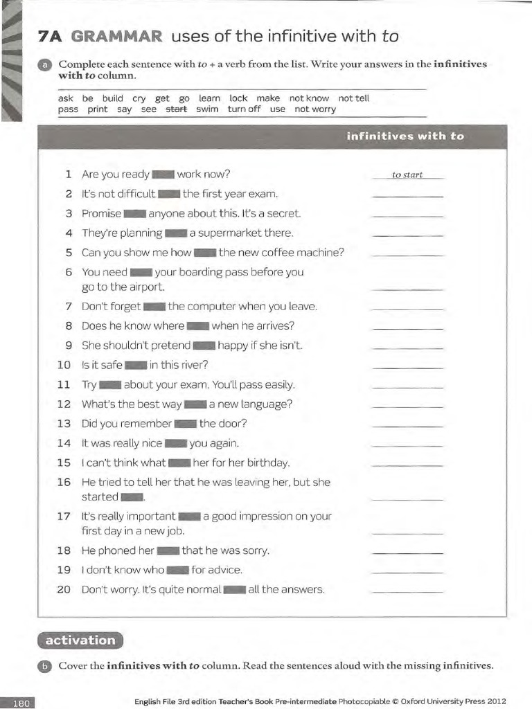 Pre-Intermediate - U7 - English File | PDF