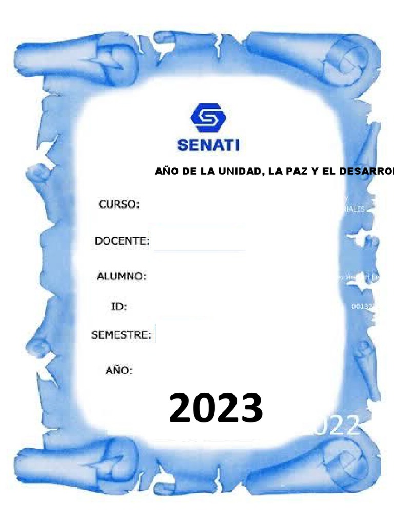 Caratula Senati | PDF