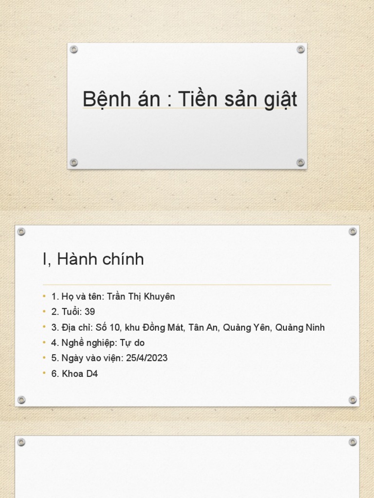 Bệnh Án TSG.real | PDF