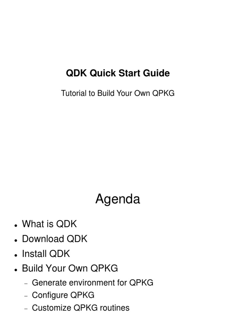 QDK Guide for Building QPKG Files | PDF | Computer File | Computer ...