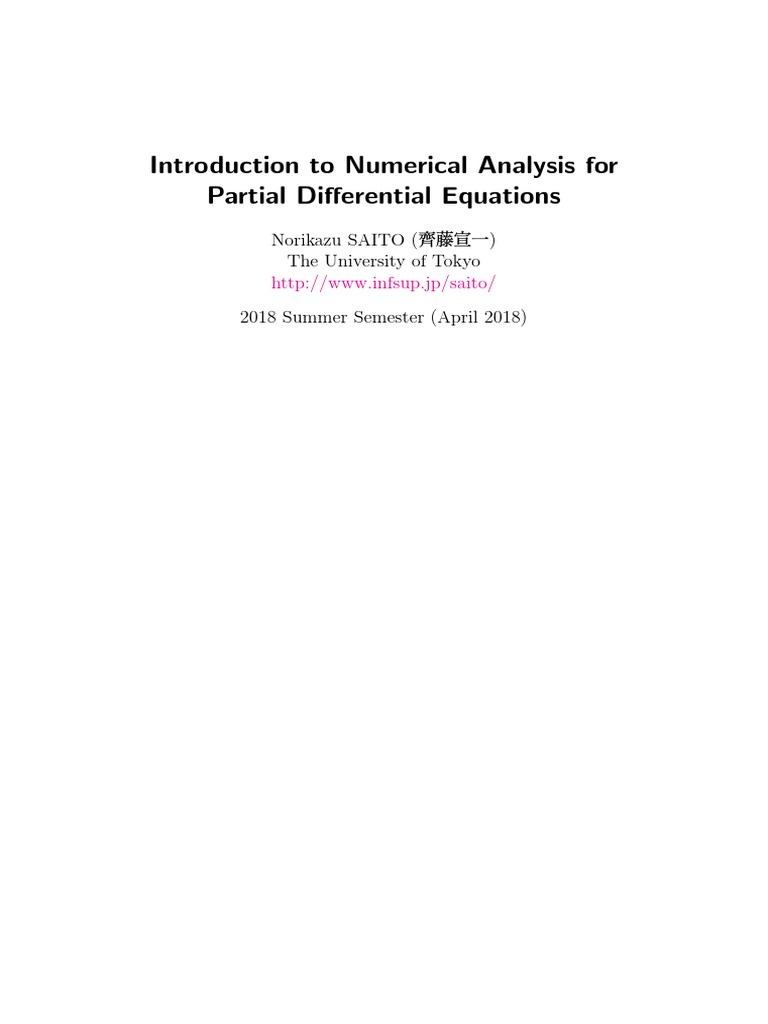 Pde 18 A | PDF | Partial Differential Equation | Computer Simulation