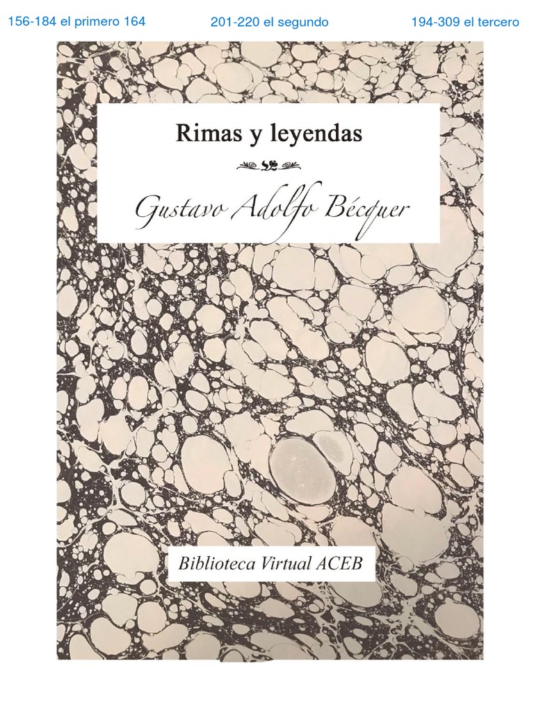 Rimas y Leyendas | PDF | Amor | Cielo