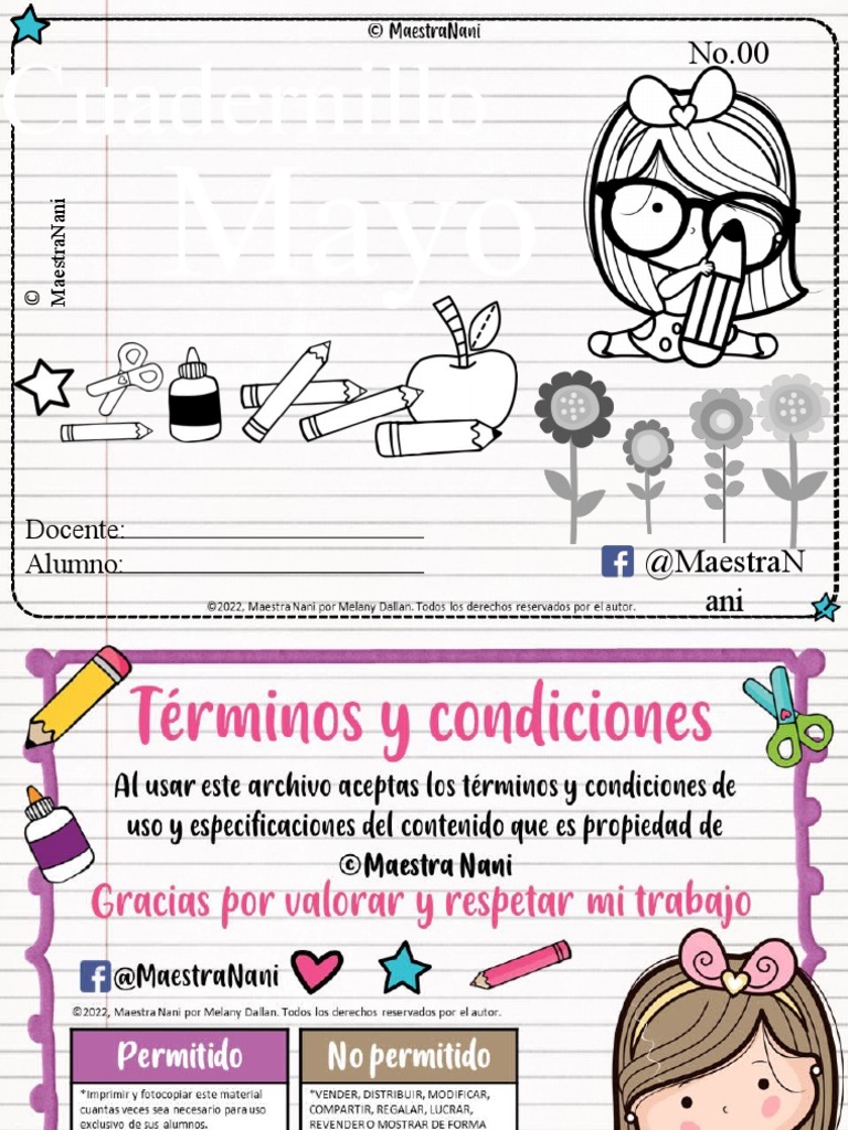 Editable Cuadernillo Mayo Maestra Nani | PDF | Aprendizaje | Cognición