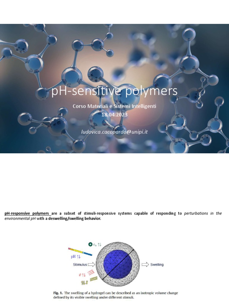 Ph-Sensitive Polymers | PDF | Acid Dissociation Constant | Chemistry