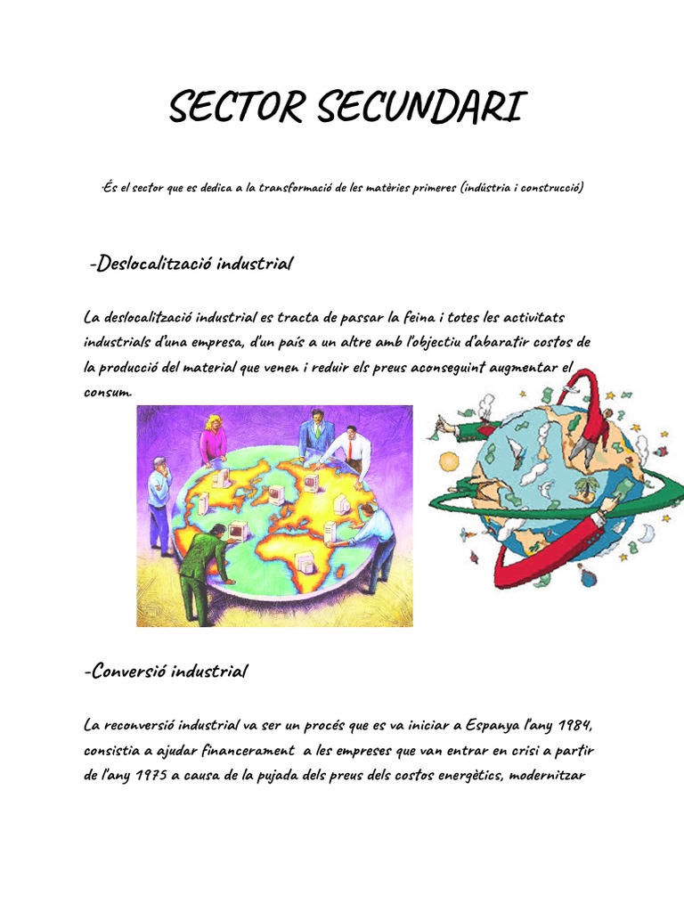 El Sector Secundari | PDF